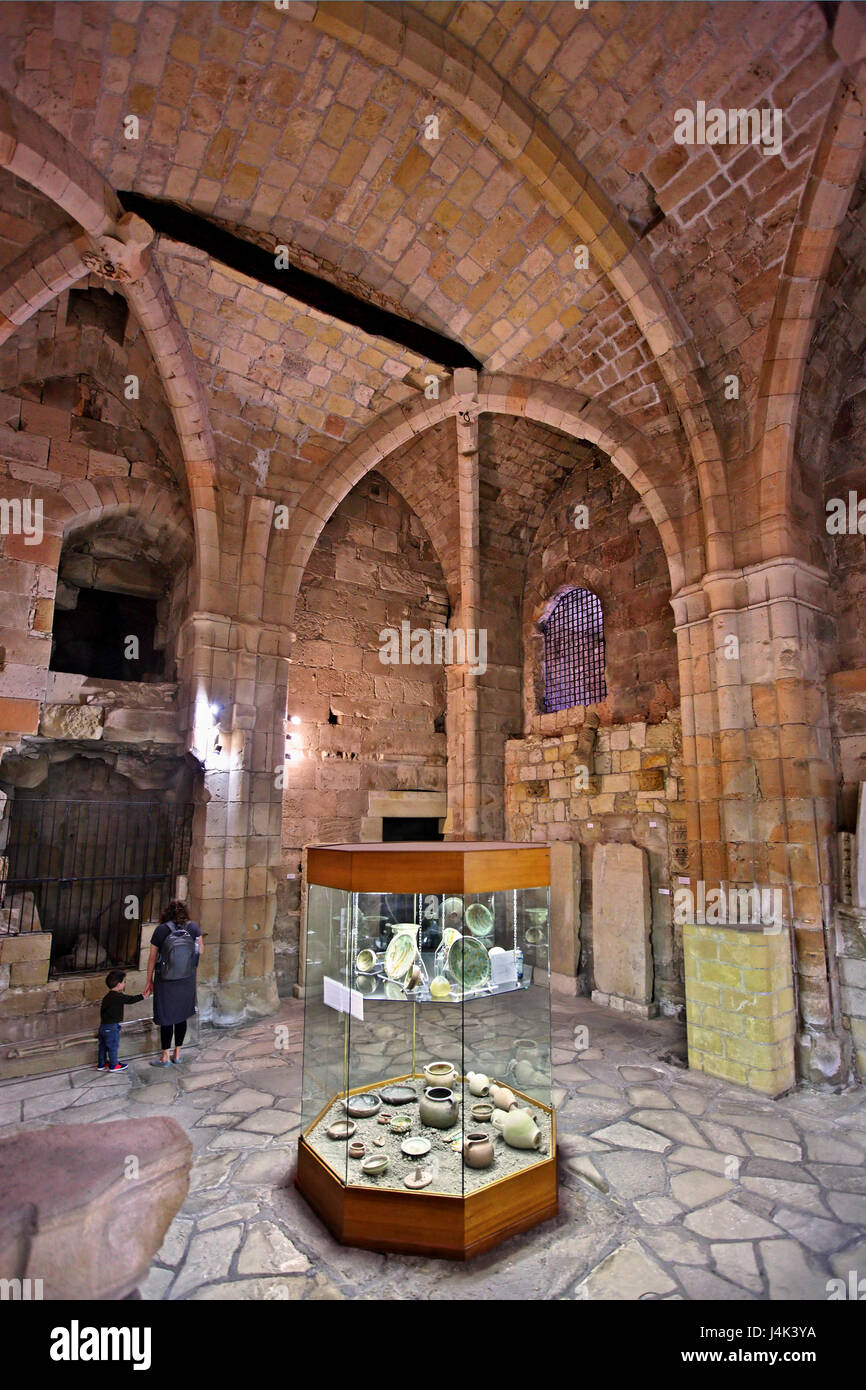 Im Zypern mittelalterliche Museum in der Burg von Lemesos (Limassol ...