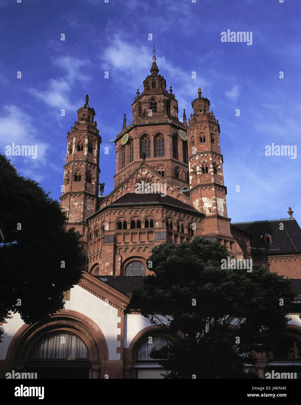 Deutschland, Rheinland-Pfalz, Mainz, Dom St. Martin und Stück Stephan ...