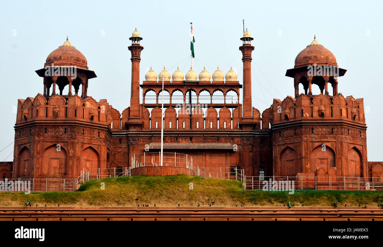 Rotes Fort ist eines historischen Forts, die Hauptresidenz der Kaiser ...