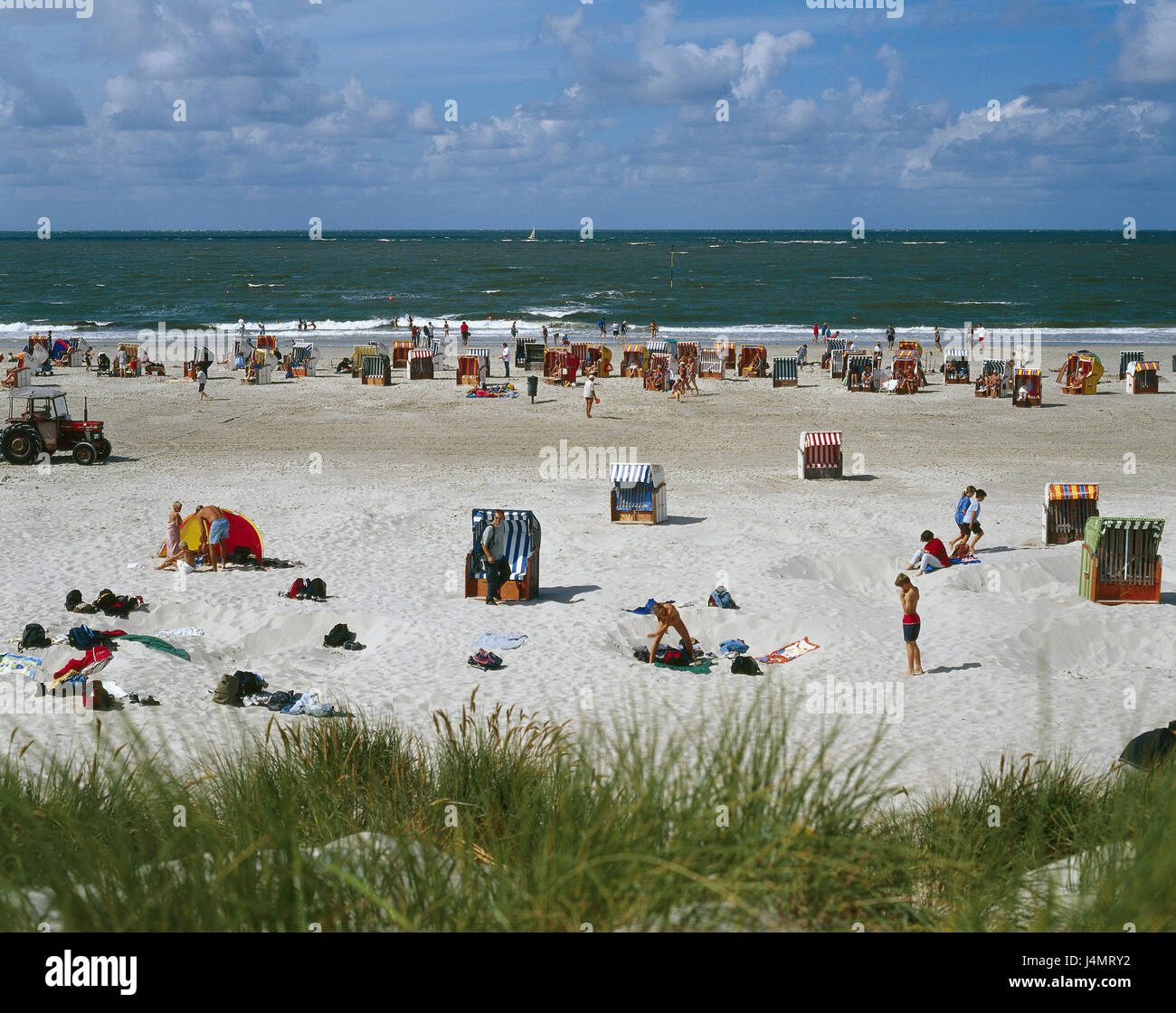Deutschland, Norden Friesen, Amrum, Strand, Europa, Norddeutschland ...