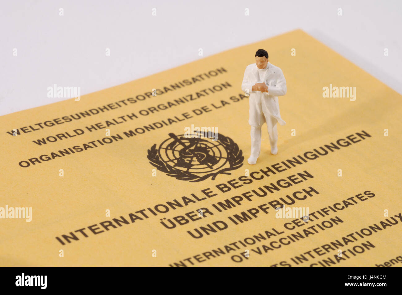 Impfung-Personalausweis, Charakter, Ärztin, impfen, modellieren ...