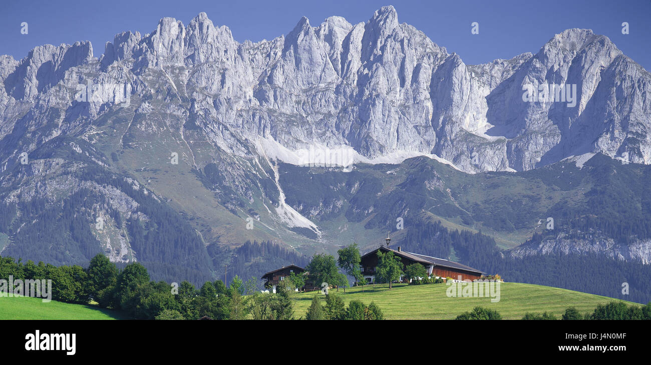 Österreich, Tirol, Kitzbühel, Wilder Kaiser, Ackerlspitze, Maukspitze ...