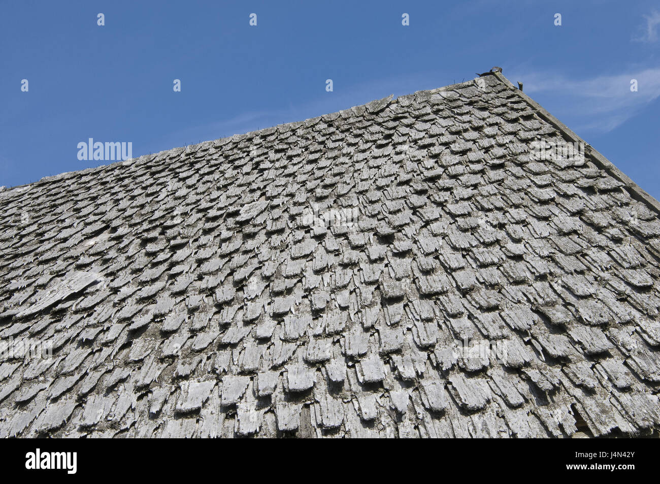 Schindel Dach, Detail, Hausdach, Scheune Dach, Dach, Holz Schindeln ...