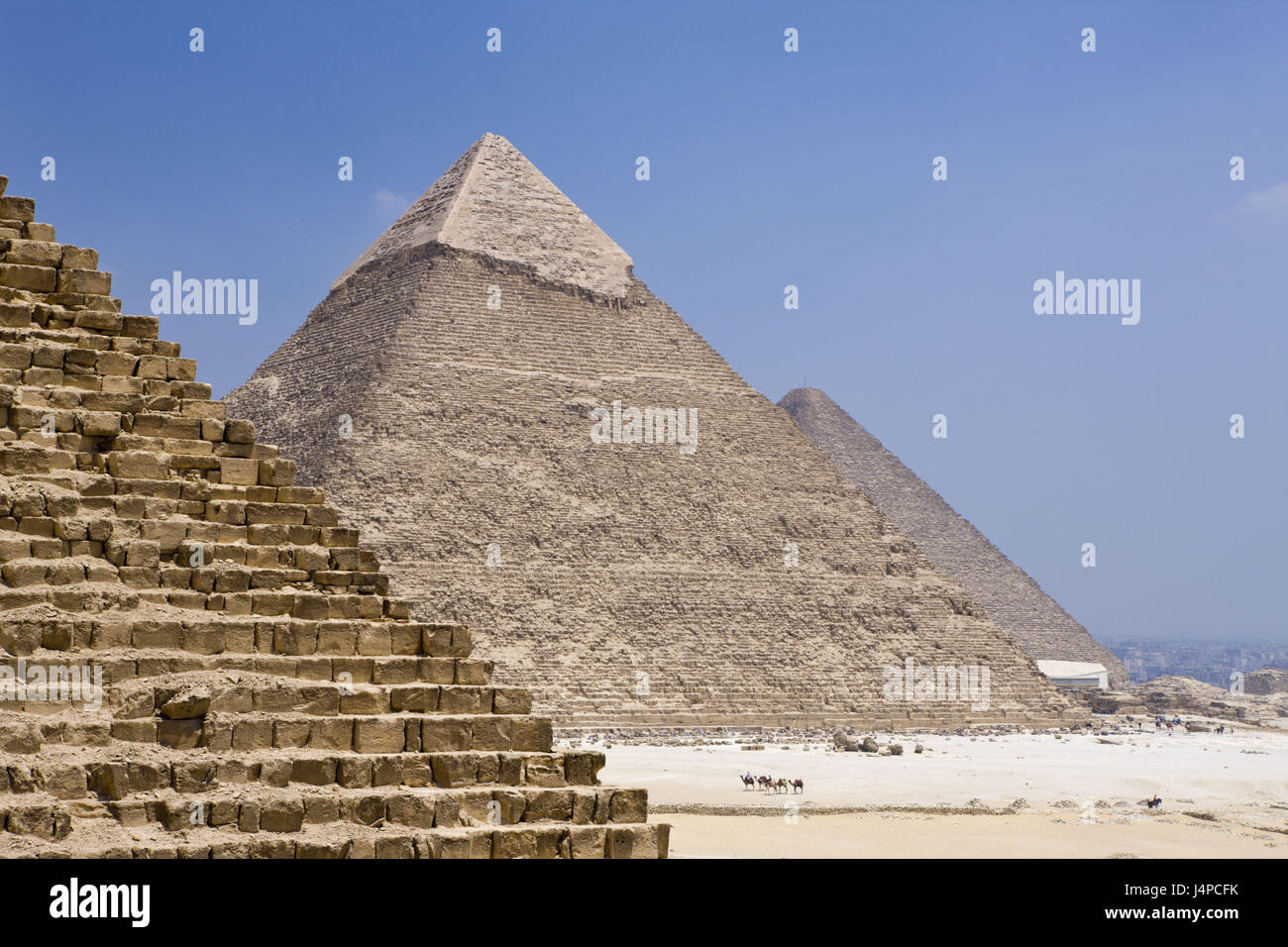 Pyramiden von Gizeh, Ägypten, Kairo Stockfotografie - Alamy