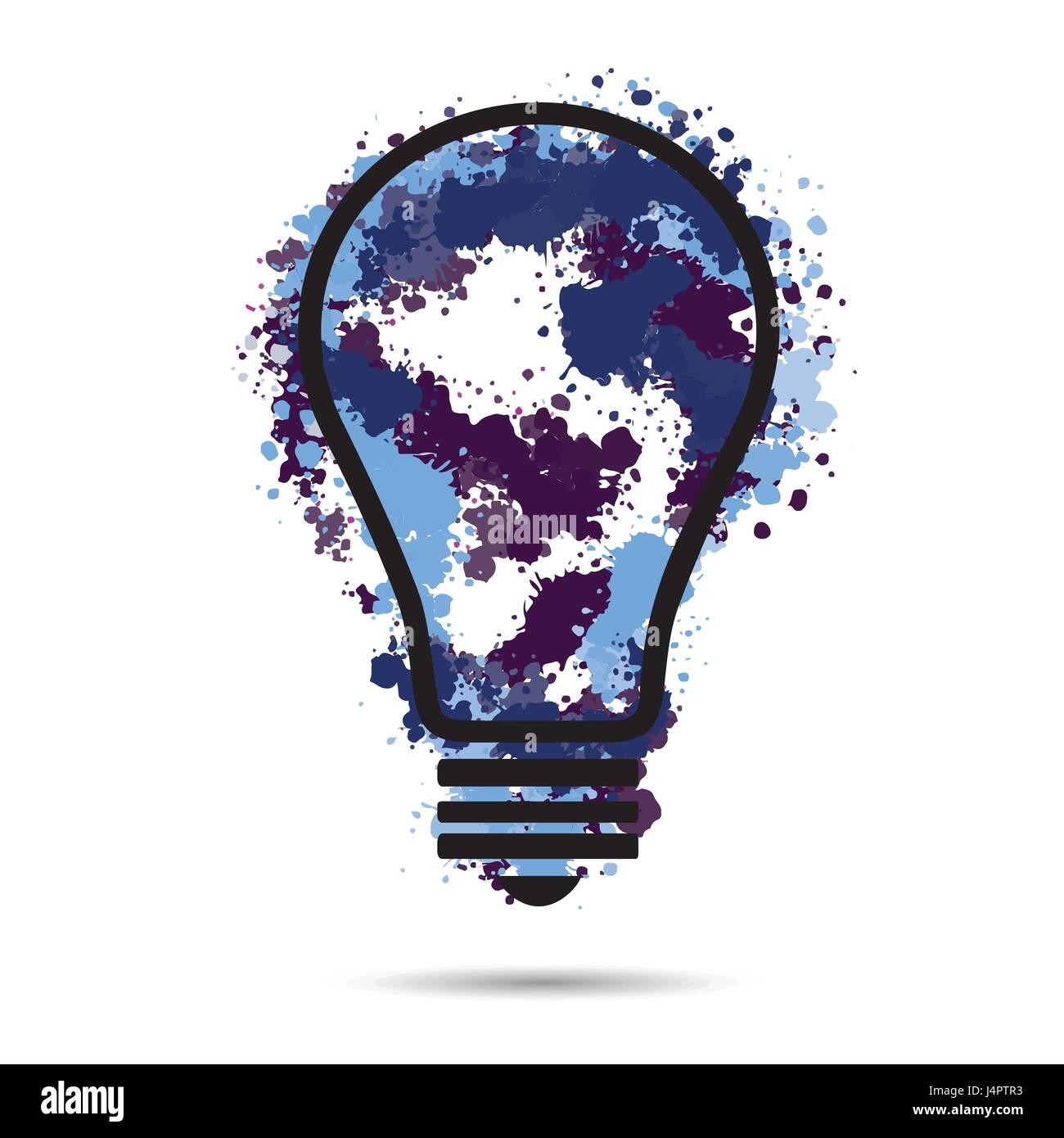 Tolle neue Idee Konzept - Birne mit Hand zeichnen Aquarell ...