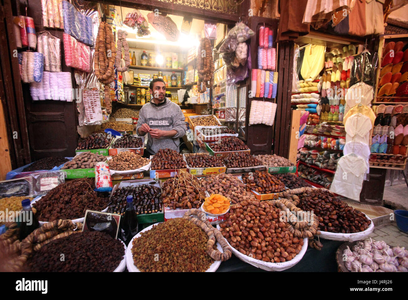 Marokko, Fes, Stadt, Altstadt, Medina, Souk, Basar, Markt, Reisen ...