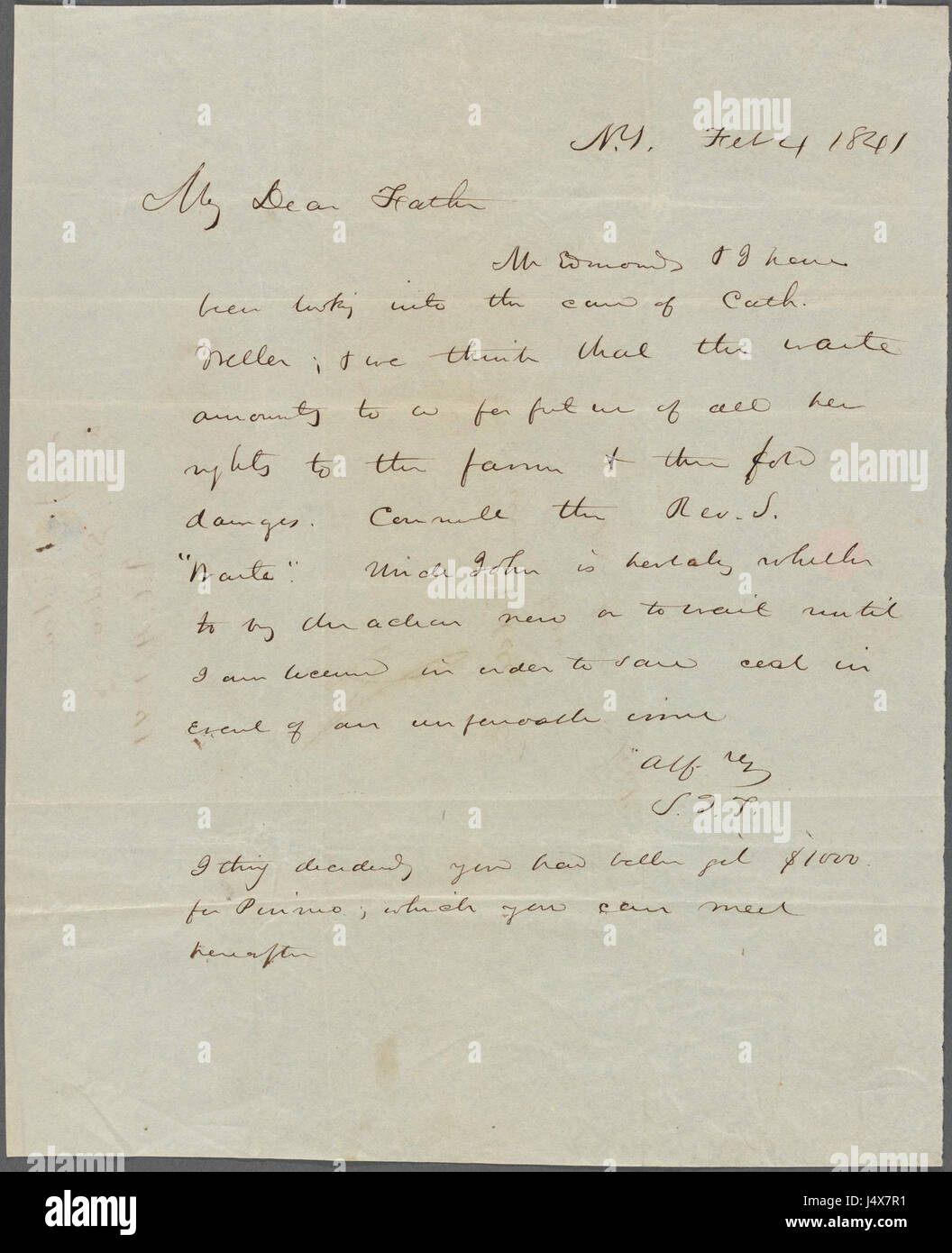 Tilden, Elam, 1841 Jan-April bezieht sich auf ein Dokument oder Werk ...