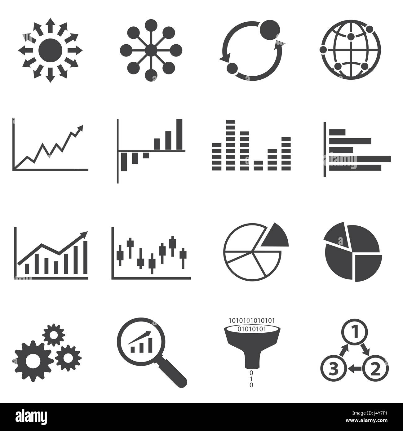 Big Data Symbol, Business-Infografik Stock-Vektorgrafik - Alamy
