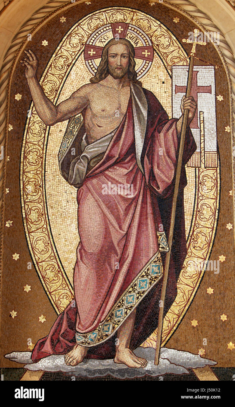 Resurrection Jesus Mosaic Stockfotos und -bilder Kaufen - Alamy