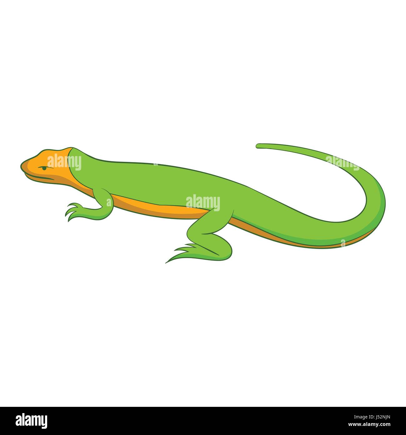 Kleine Eidechse-Symbol. Cartoon-Illustration der kleine Eidechse Vektor ...