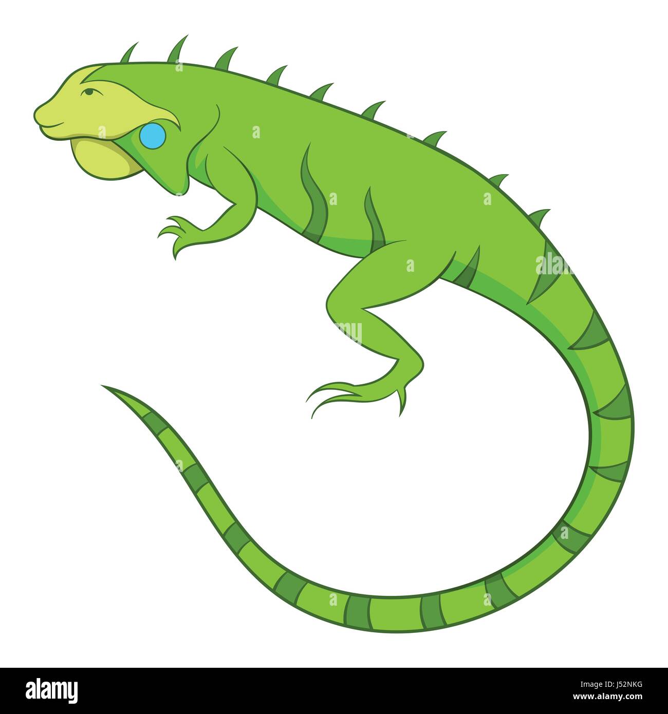 Leguan-Symbol. Cartoon-Illustration der Leguan Vektor Icon für web ...