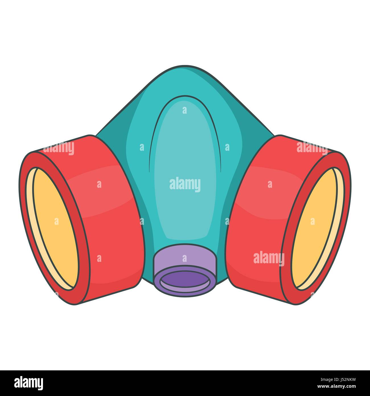 Atemschutz-Symbol. Cartoon-Illustration der Atemschutzmaske Vektor Icon ...
