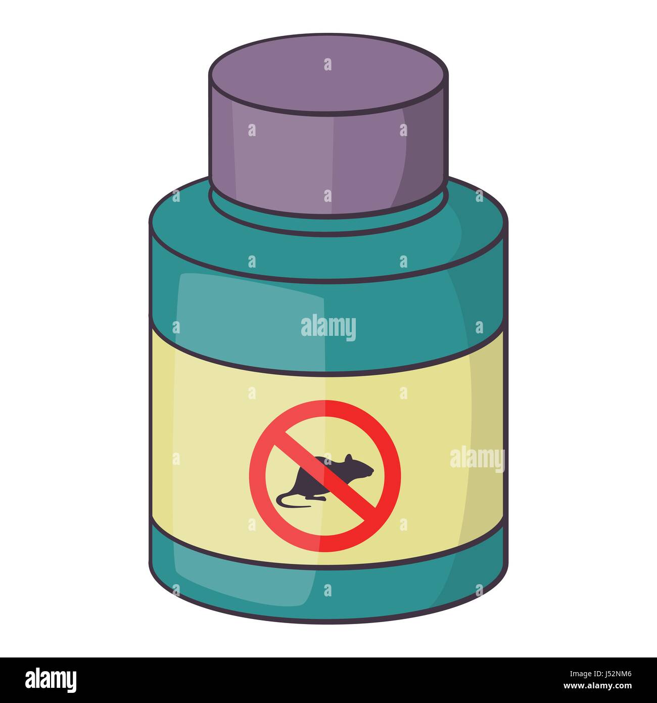 Rodentizid Symbol. Cartoon-Illustration der Rodentizid Vektor Icon für ...