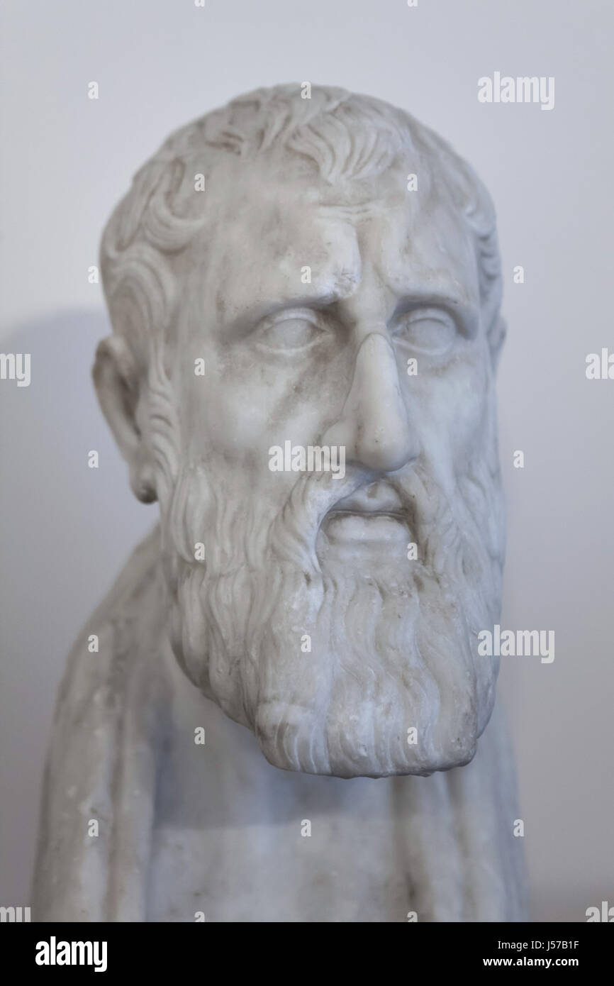 Marmorbüste des griechischen stoischen Philosophen zenon von Kition ...