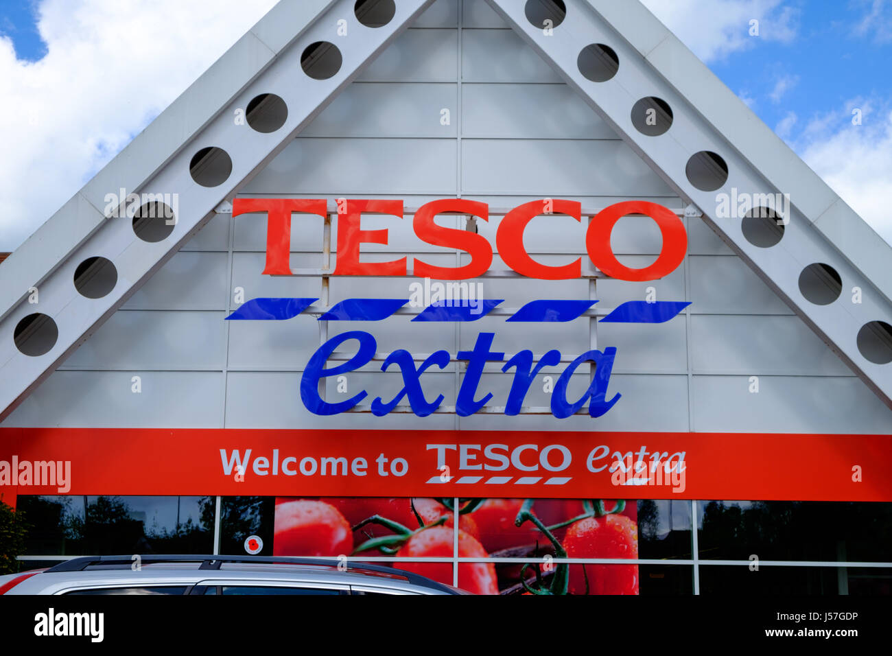 Tesco Shop Beschilderung Stockfotos und -bilder Kaufen - Alamy
