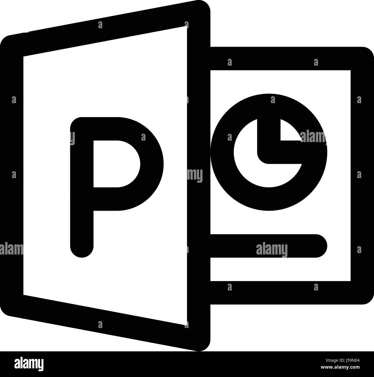 Logo powerpoint Schwarzweiß-Stockfotos und -bilder - Alamy