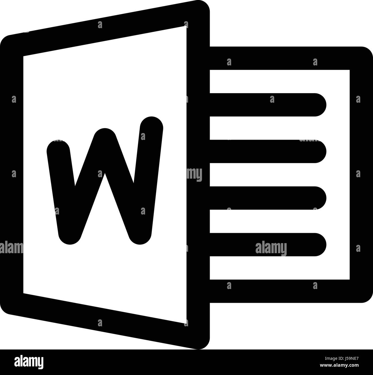 Ms word logo Stock-Vektorgrafiken kaufen - Alamy