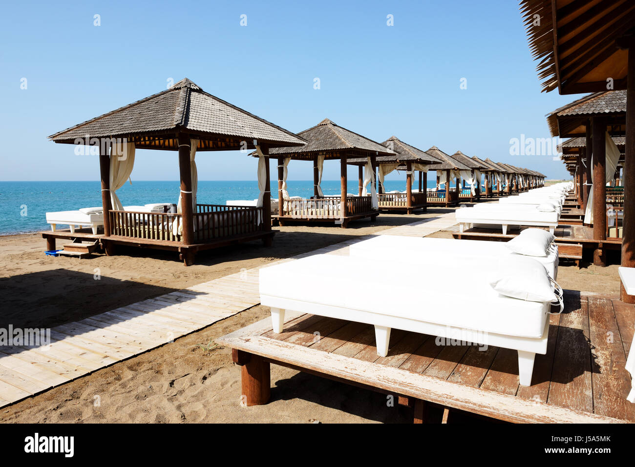Der Strand von Luxushotel, Antalya, Türkei Stockfotografie - Alamy