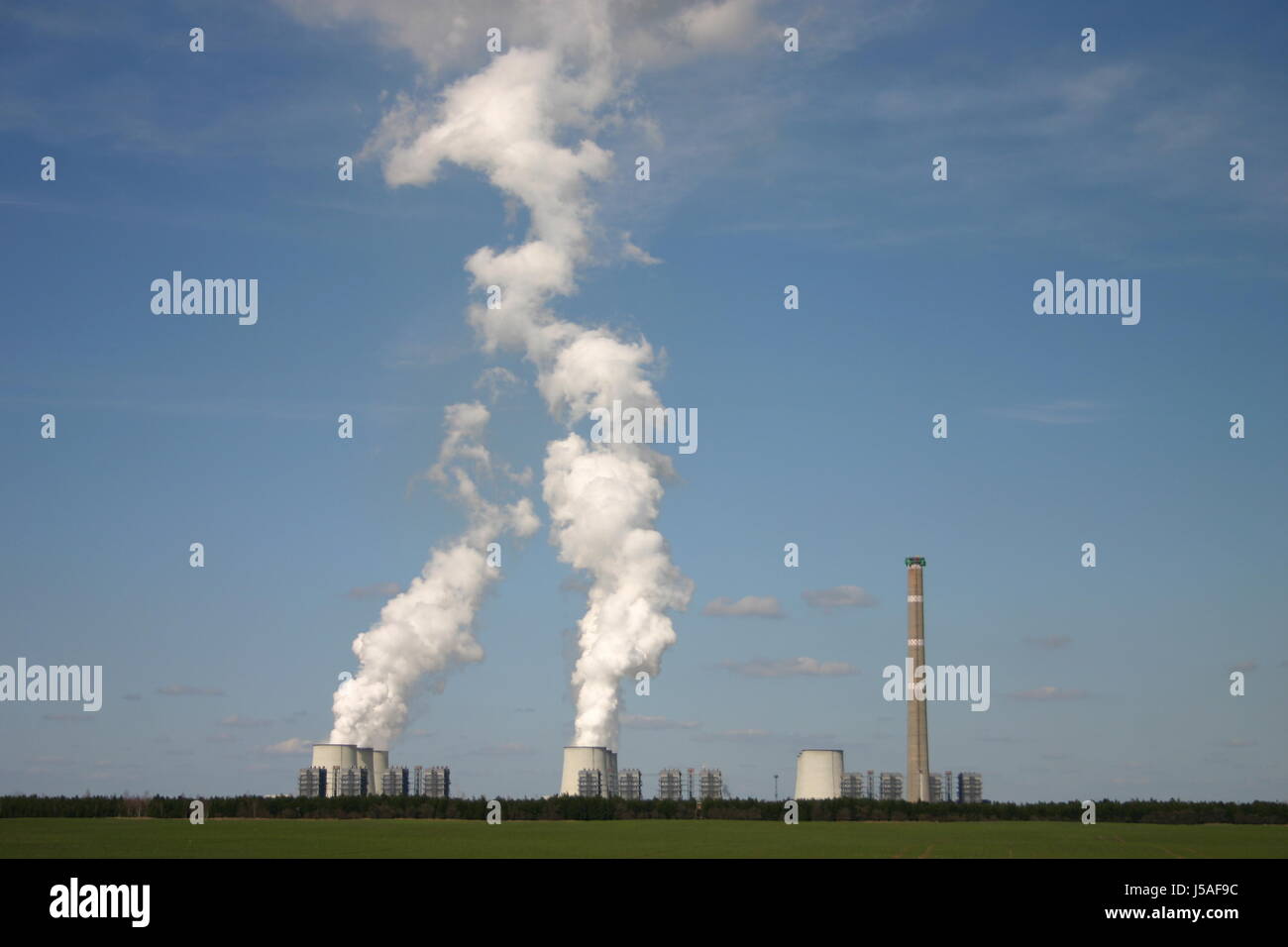 Kraftwerk Kraftwerk Dampf Energie macht Strom elektrischer Strom aus ...