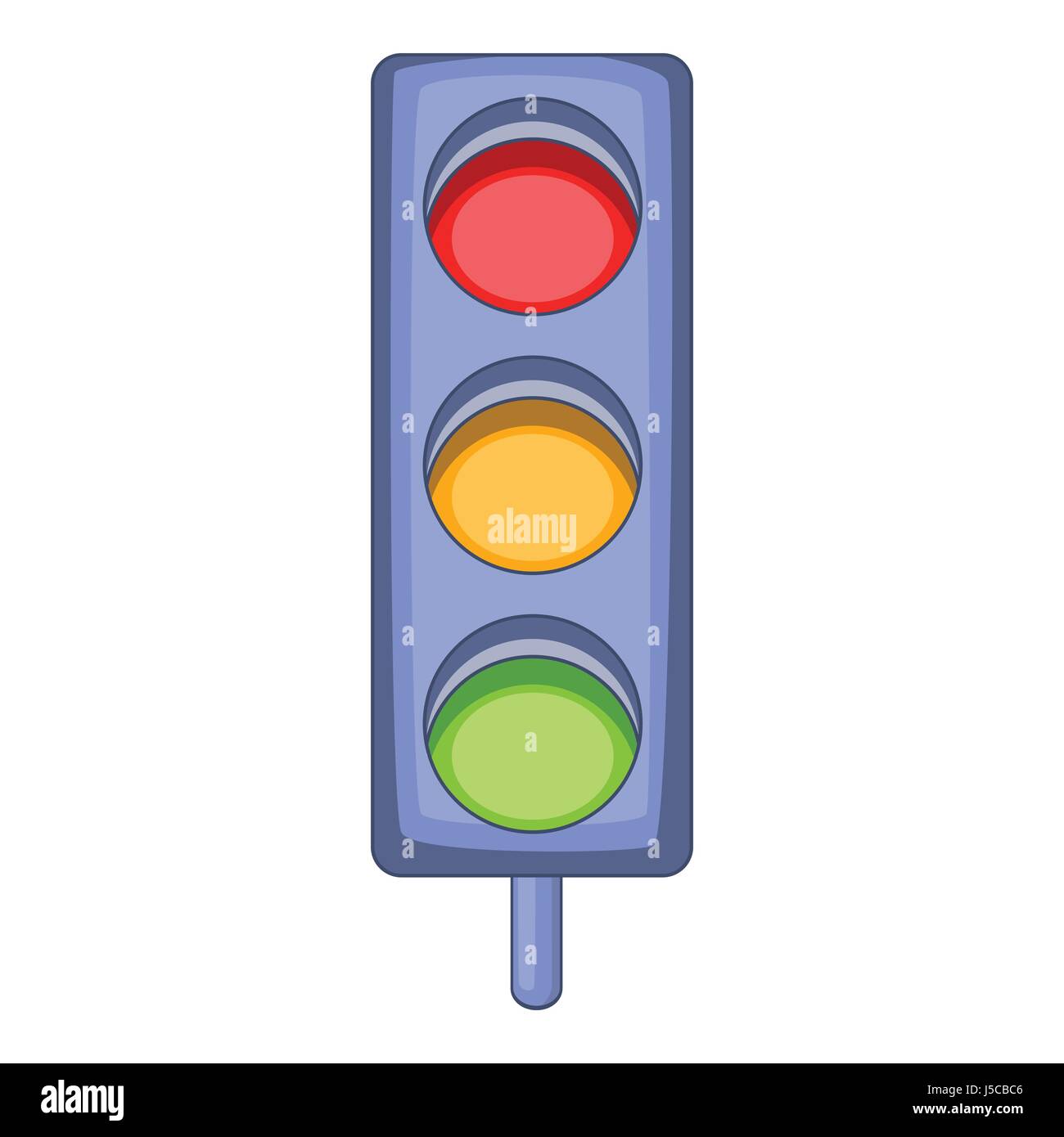 Ampel-Symbol. Cartoon Illustration Vektor Ampelsymbol für web Stock ...