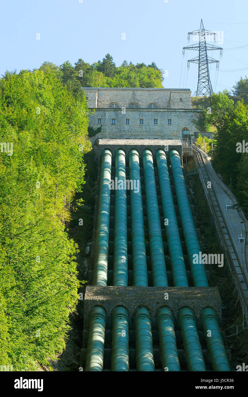 ökonomische historisches Kraftwerk Erzeugung von Strom Energie Strom ...