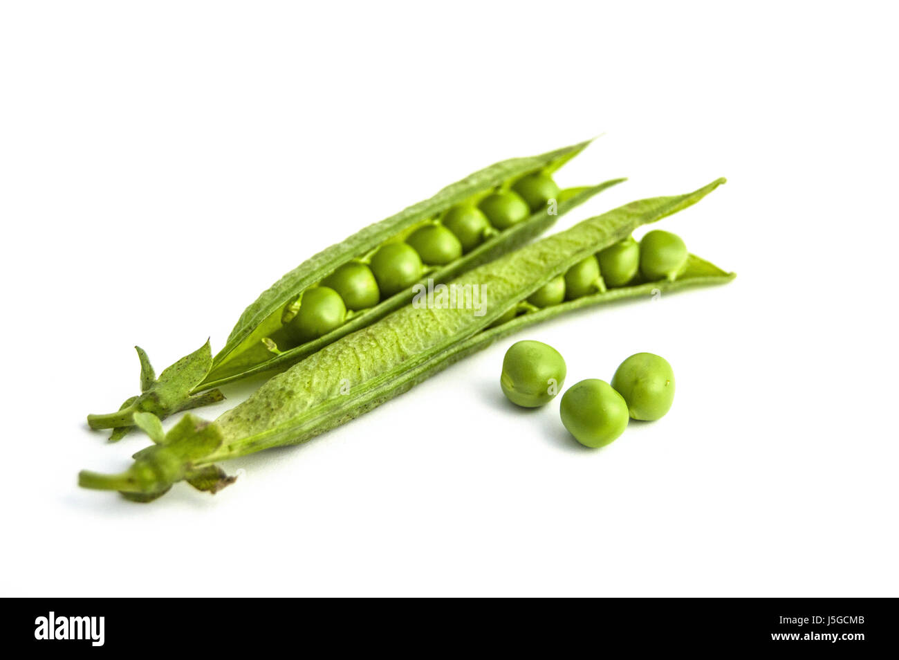 Bilder von Erbsen und Erbse Körner mit weißem Hintergrund auf Erbsen ...