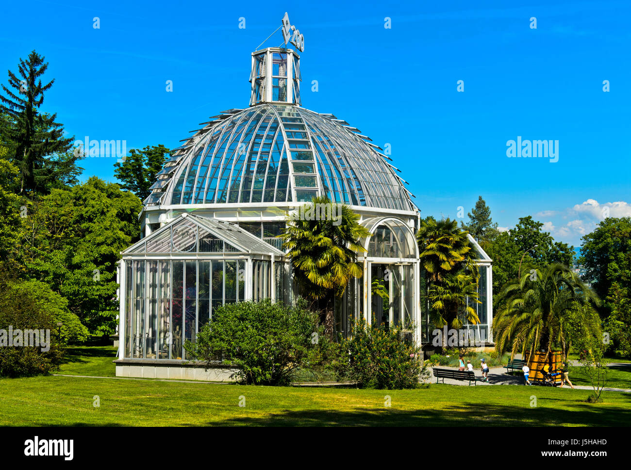 Genf, Schweiz. 17. Mai 2017. Das Konservatorium und Botanischer Garten ...