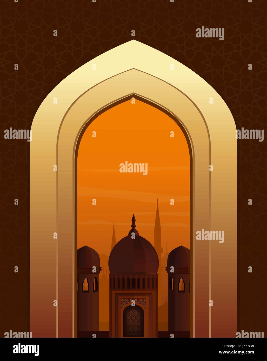 Islamic archiecture Stock-Vektorgrafiken kaufen - Alamy