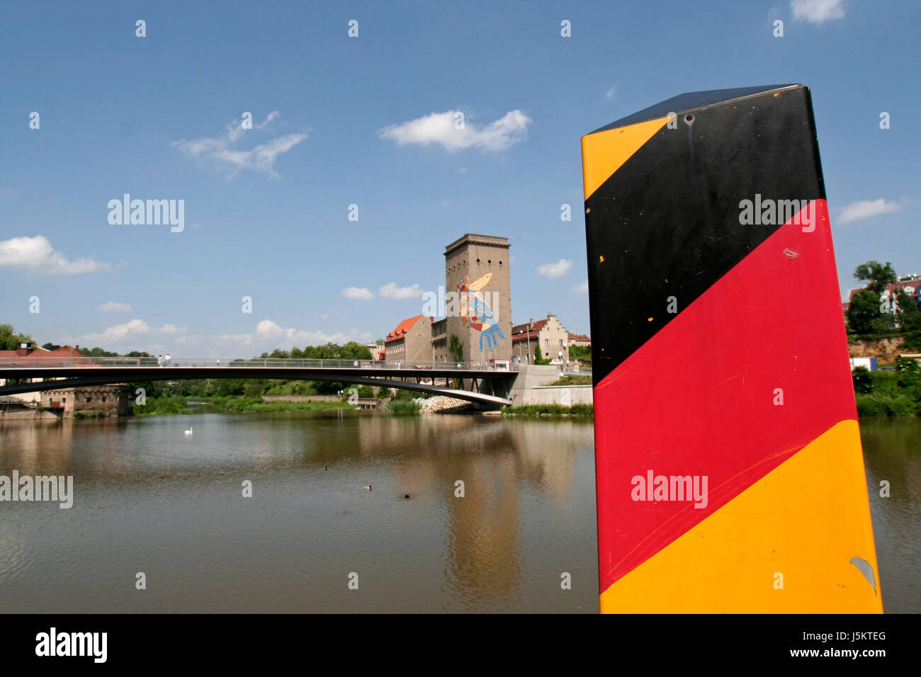 Tower Bridge Grenze Polen Politik Grenze Stein Land Realty Boden ...