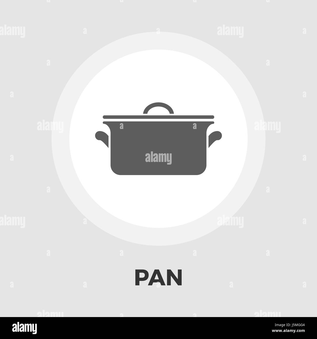 Pan-Symbol Vektor. Flach-Symbol auf dem weißen Hintergrund isoliert ...