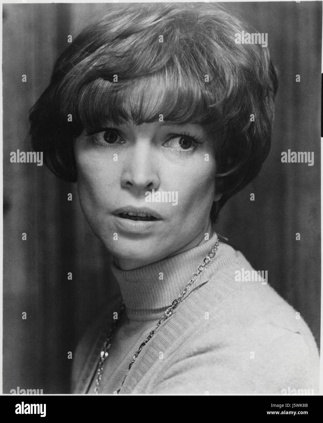 Ellen Burstyn Am Set Des Films Der Exorzist 1973 Stockfotografie Alamy
