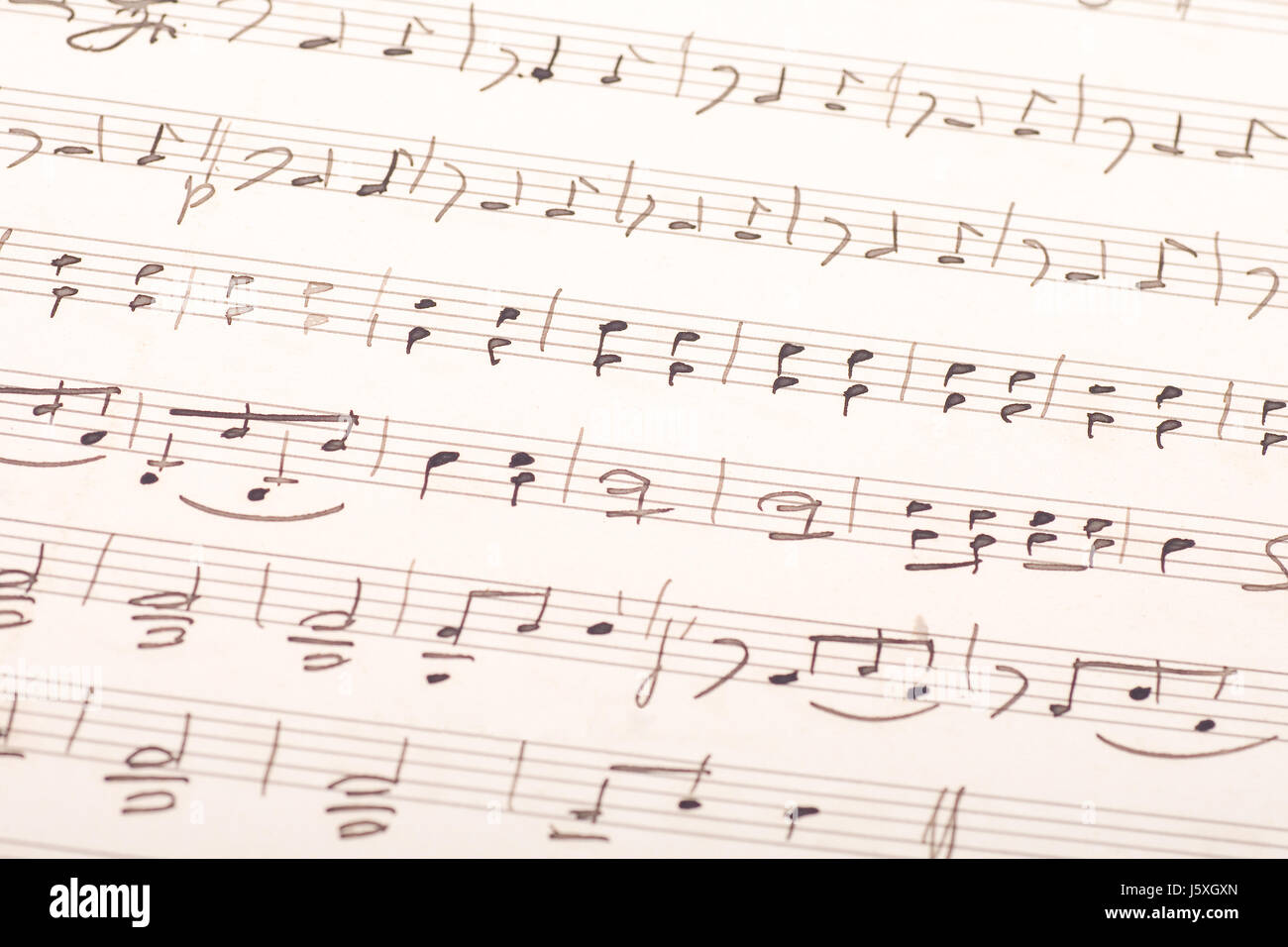 Musiknoten handschrift -Fotos und -Bildmaterial in hoher Auflösung – Alamy