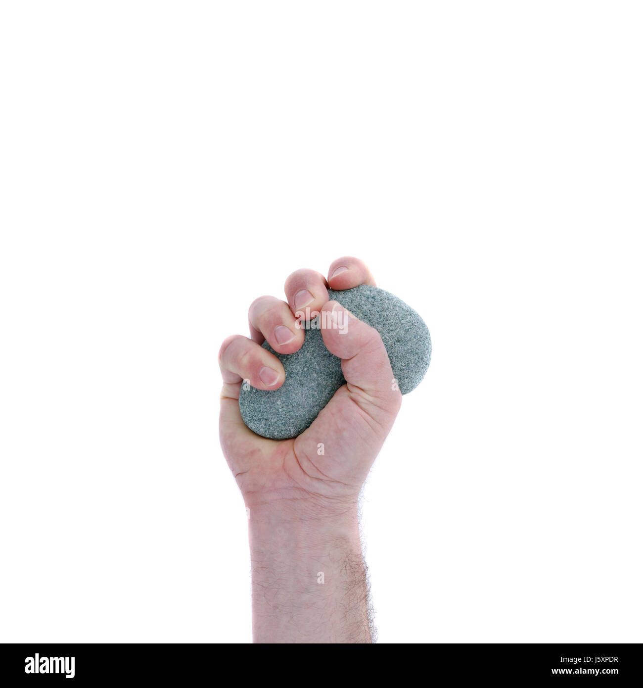 Stein der Hand starke Faust Griff Stärke Kraft Piktogramm Symbol ...