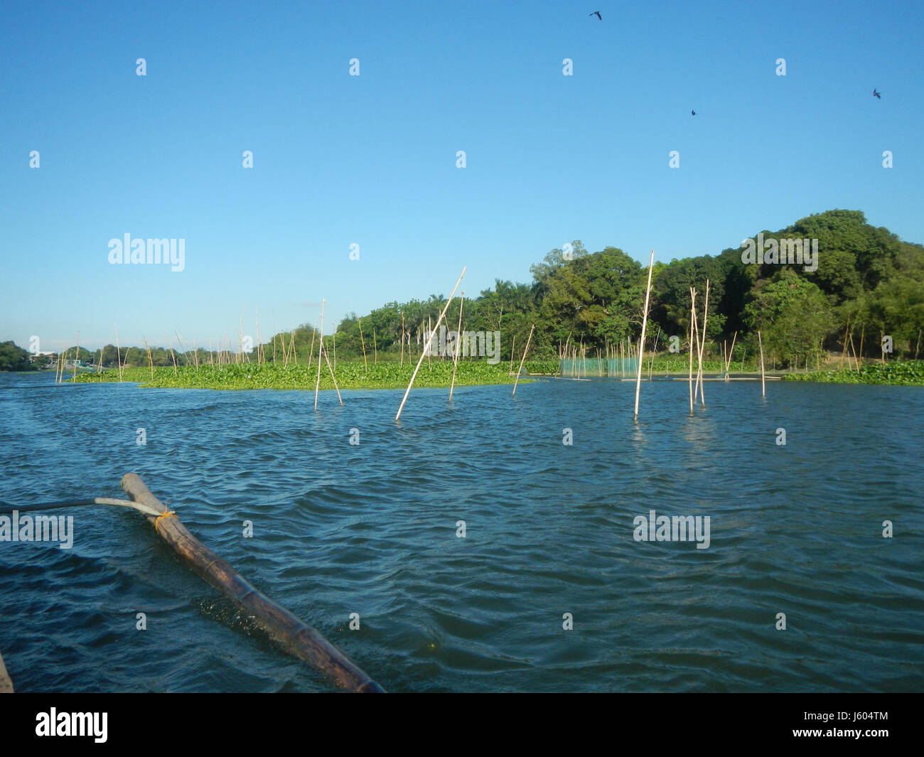 Dieses Bild zeigt die Flussviertel von Calumpit, Bulacan und zeigt ...
