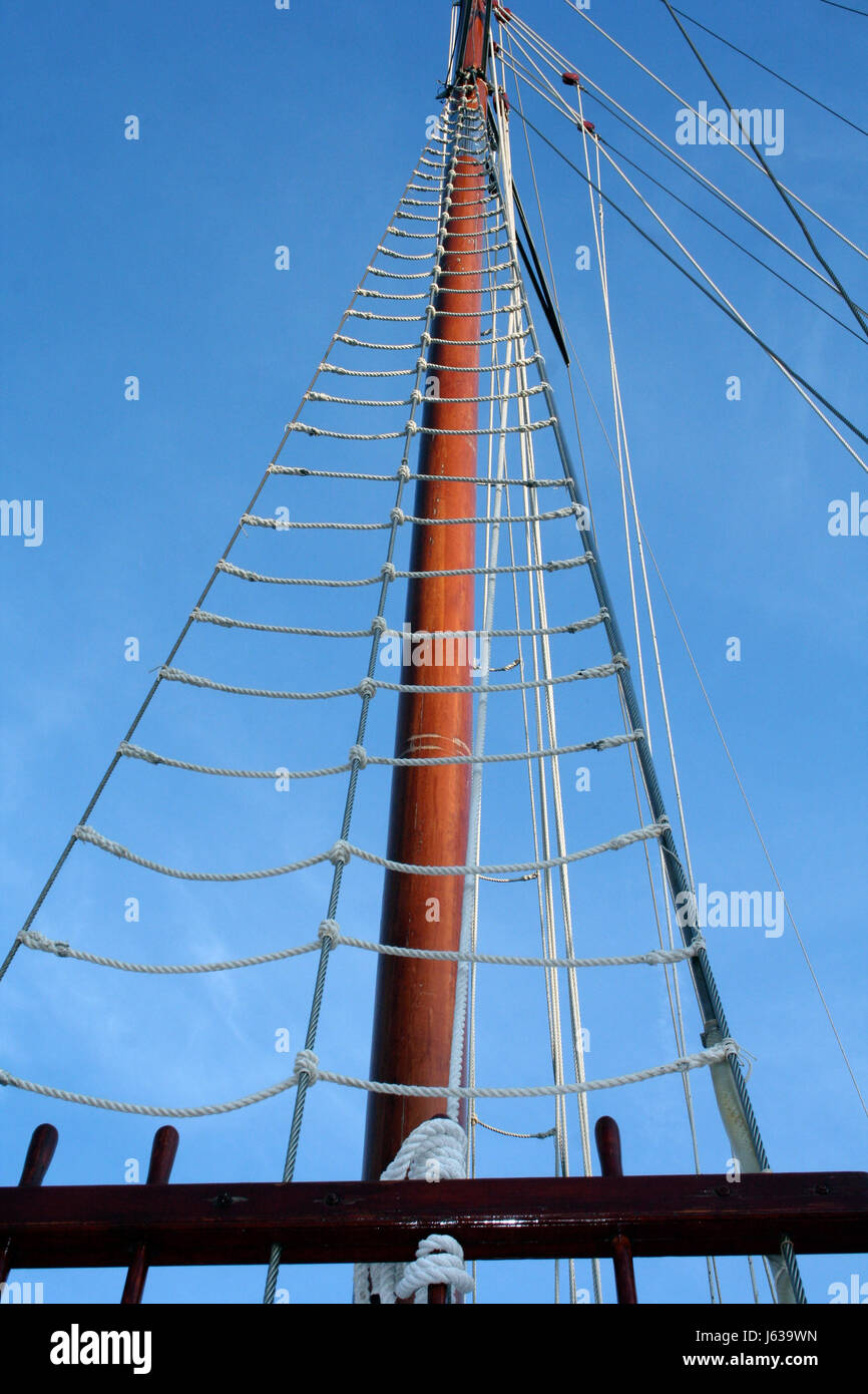 Mast Segelboot Segelboot Knoten Detail Segel Mast Segelboot Segelboot ...
