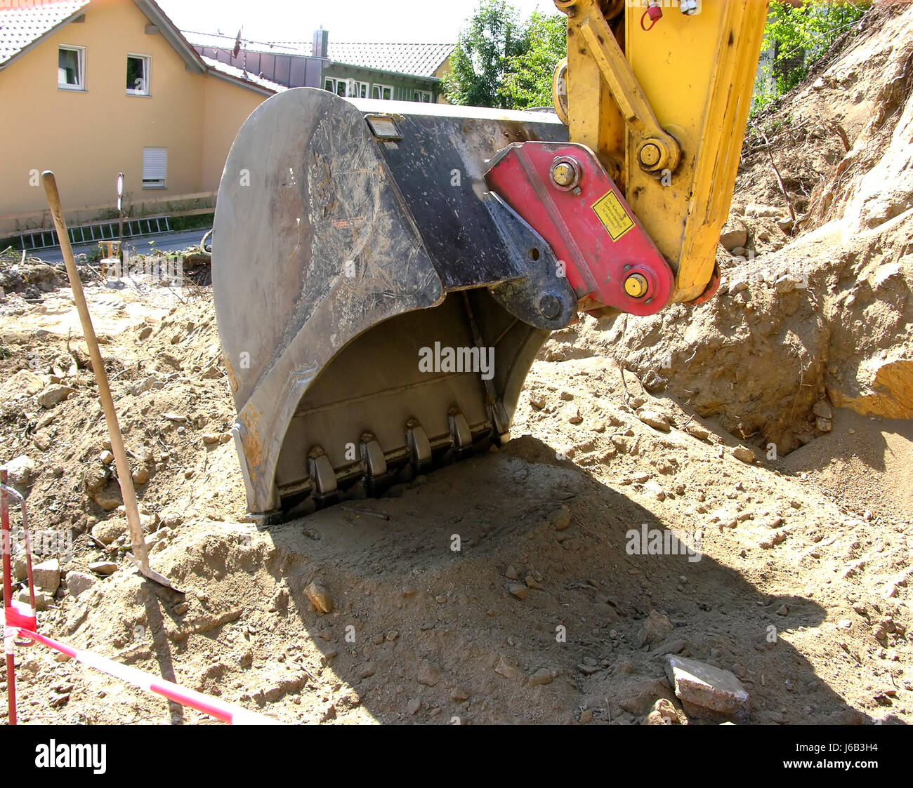 Hausbau-Boden Erde Humus Bagger Schaufel Stück Abschnitt Bodensegment ...
