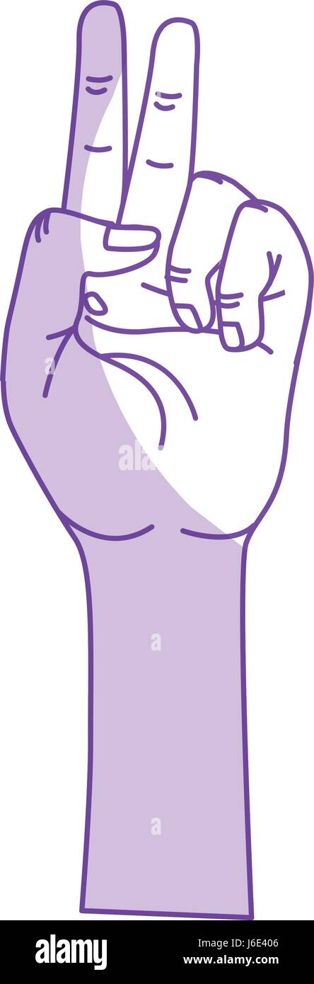 Mittelfinger Silhouette Vektor