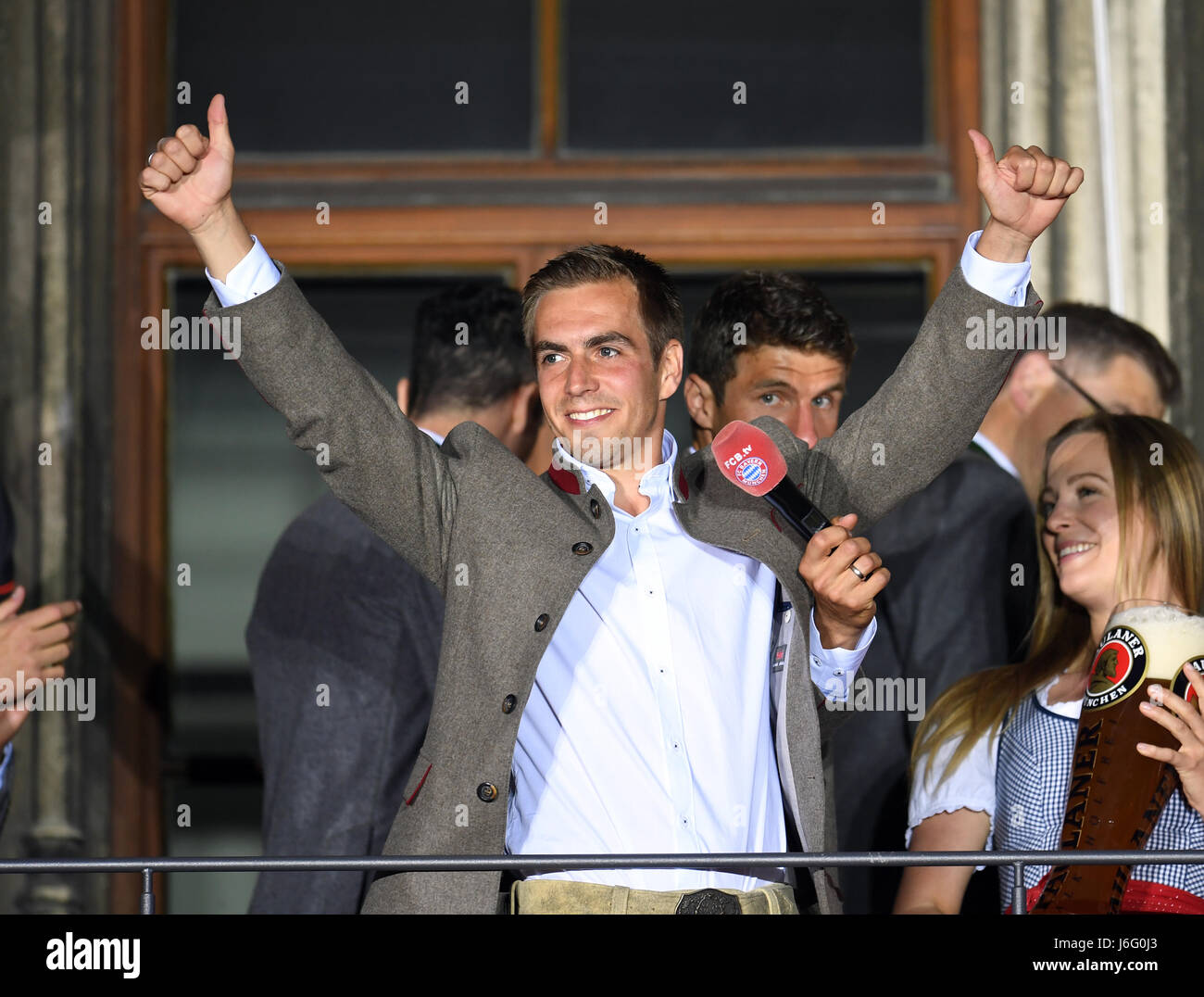 München, Deutschland. 20. Mai 2017. FC Bayern München Philipp Lahm ...