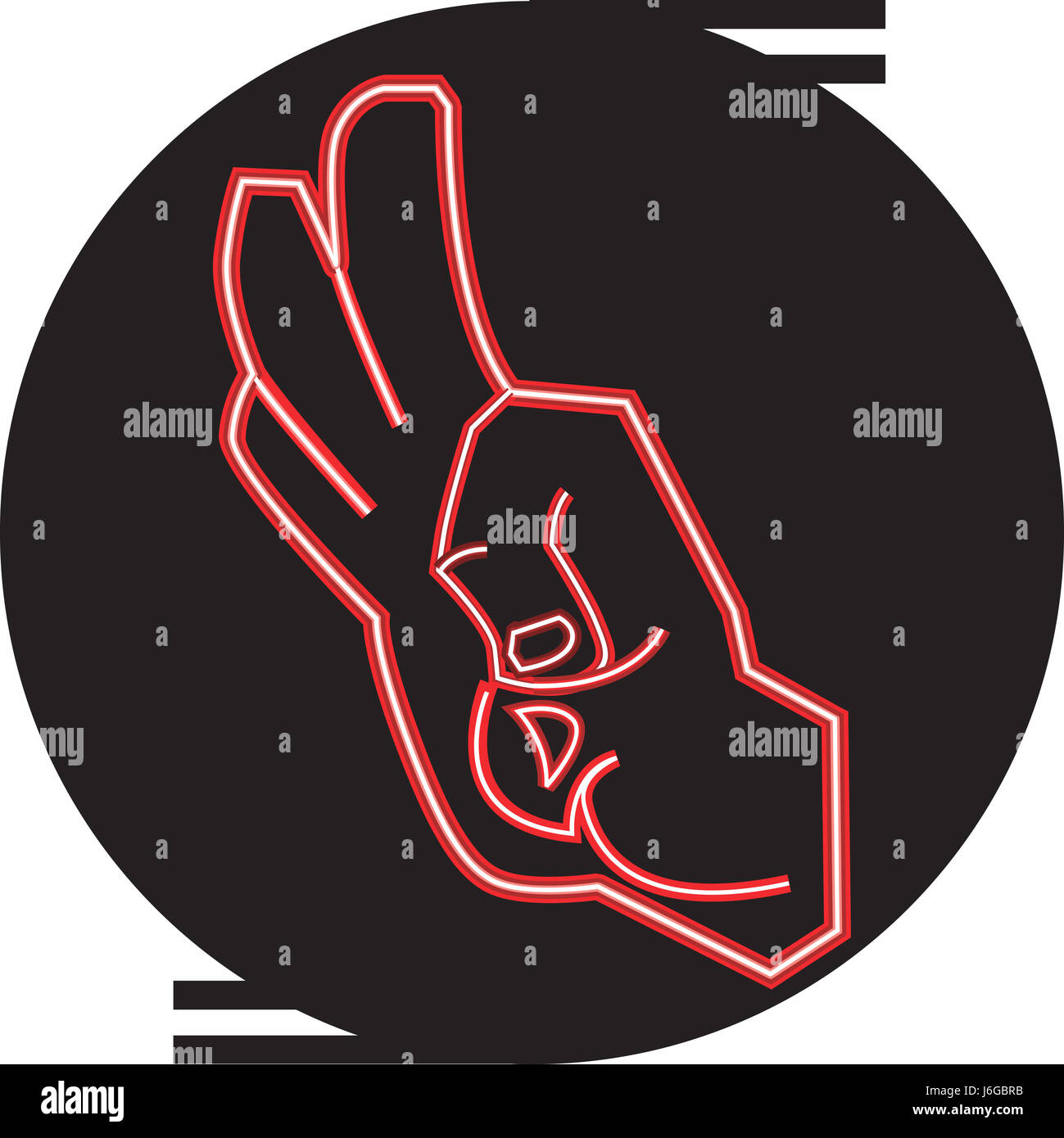 Schild Piktogramm Symbol Piktogramm Handel Symbol Hand Finger Kunst ...