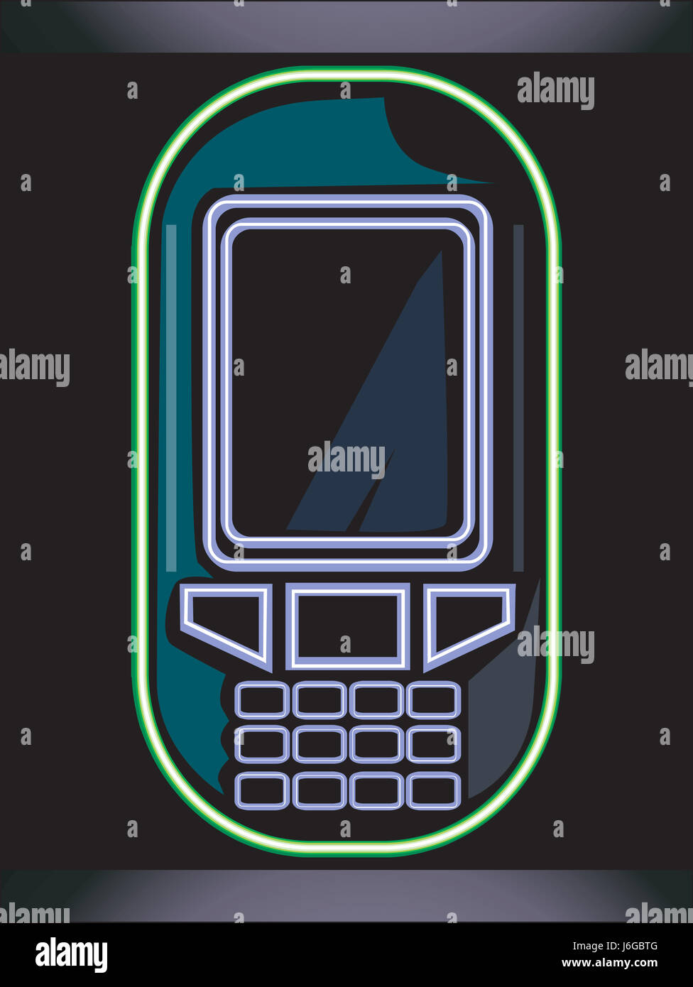 Telefon Handy Kommunikation mobile Handy Symbol Piktogramm Symbol ...