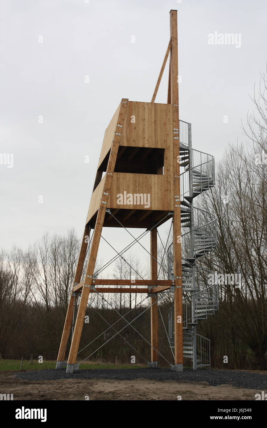 Treppen Holz Treppe Belvedere Natur Wendeltreppen Turm Holz ...