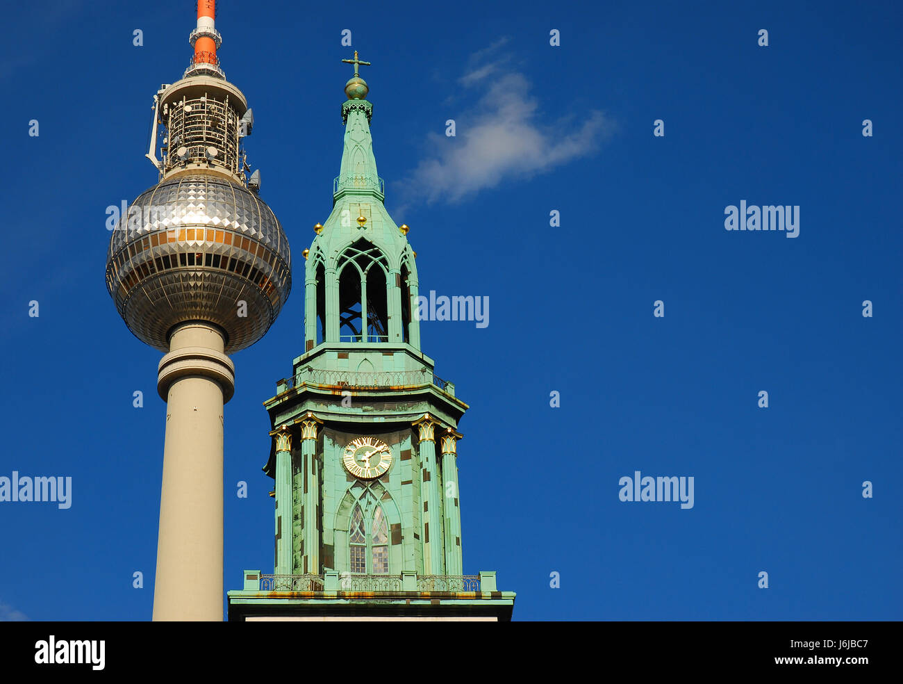 Berlin TV Tower Emblem blaue Turm Kirche Europa Sightseeing berlin ...