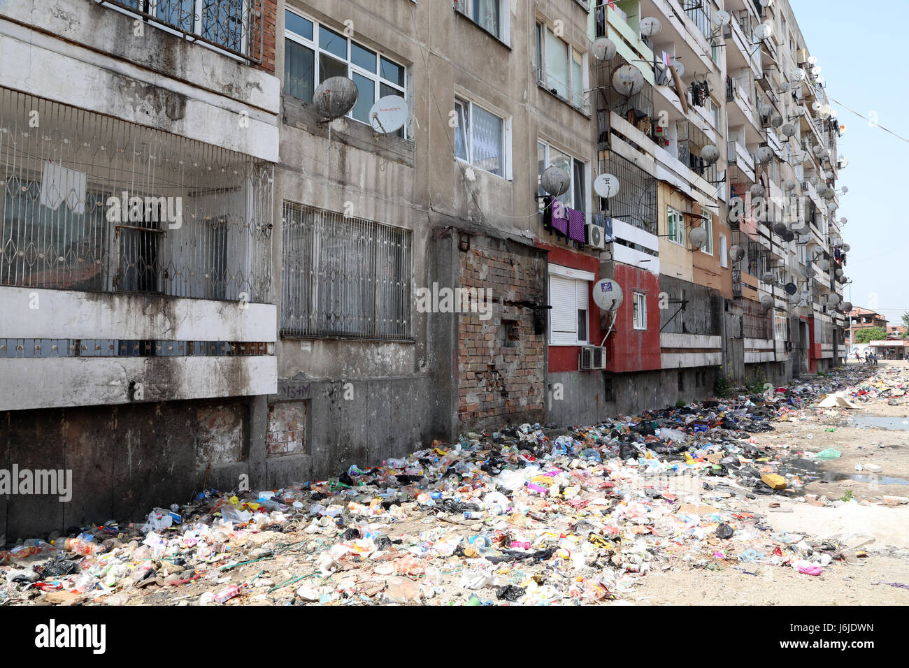 Bulgarien, Jobmarkt, Roma-ghetto Stockfotografie - Alamy