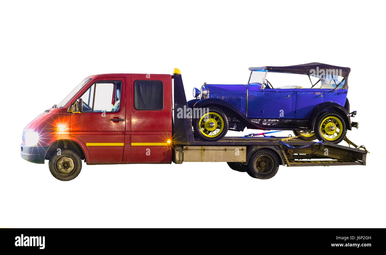 Retro tow truck -Fotos und -Bildmaterial in hoher Auflösung – Alamy