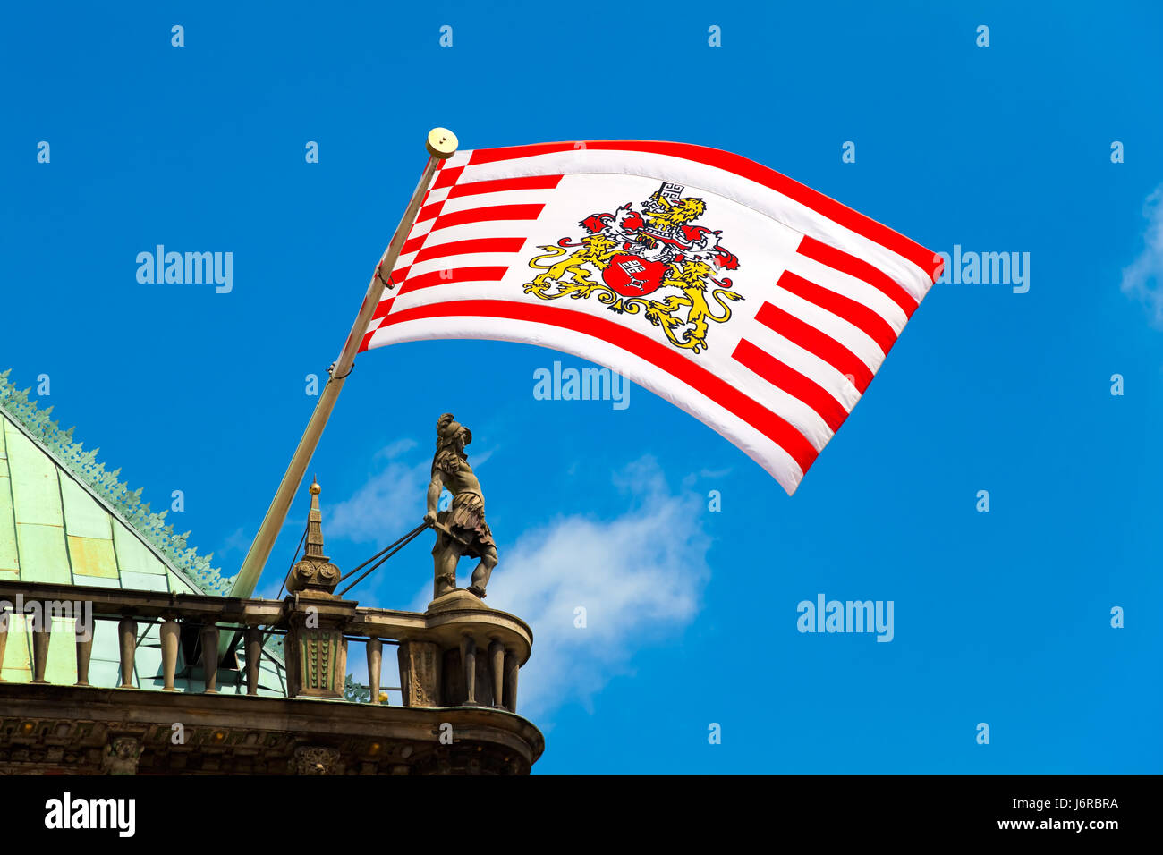 Stadt Rathaus Hansestadt Bremen Emblem Geschichte Deutschland deutsche ...