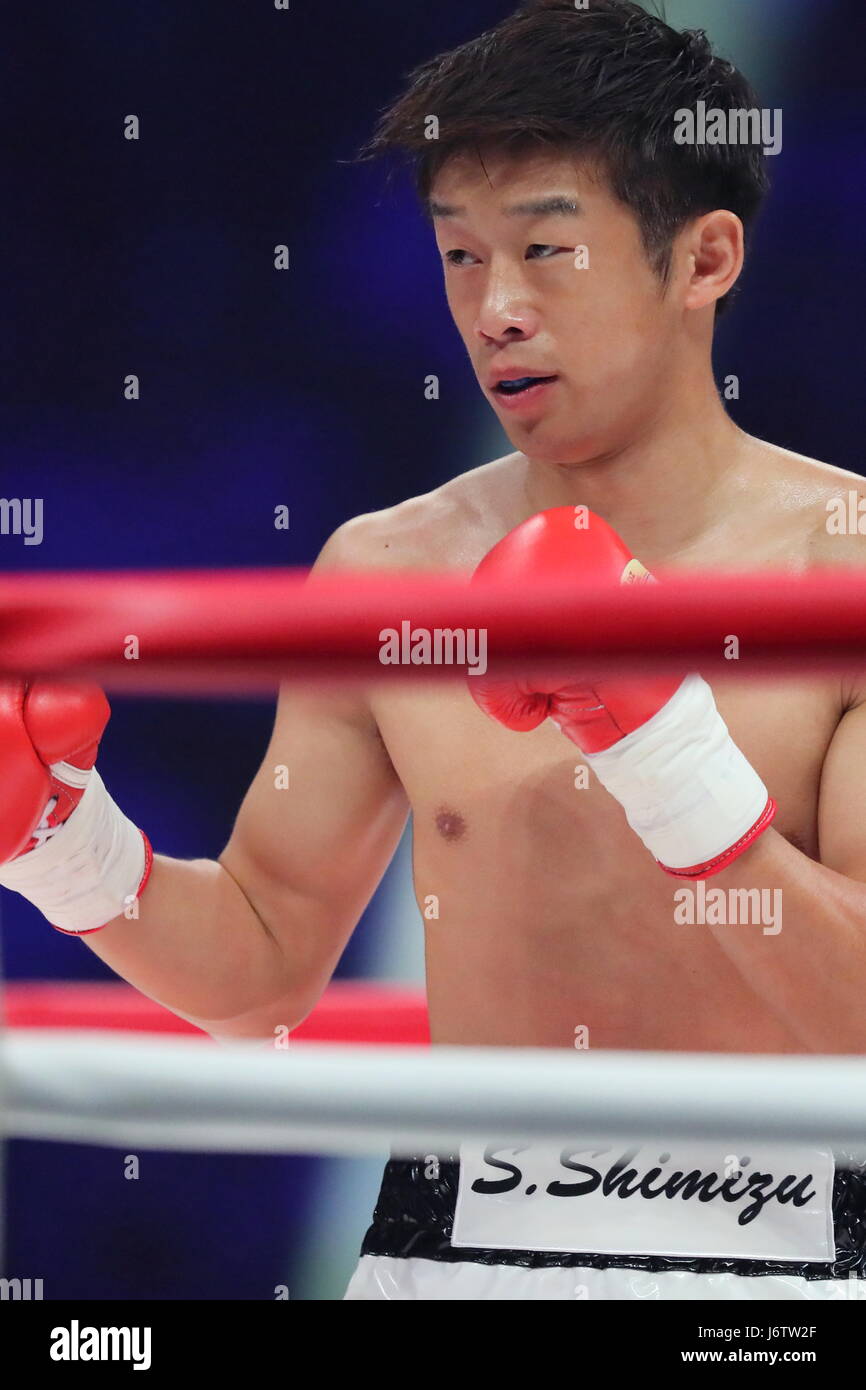 Ariake Coliseum, Tokio, Japan. 21. Mai 2017. Satoshi Shimizu (JPN), 21. Mai 2017 - Boxen: 8R ...