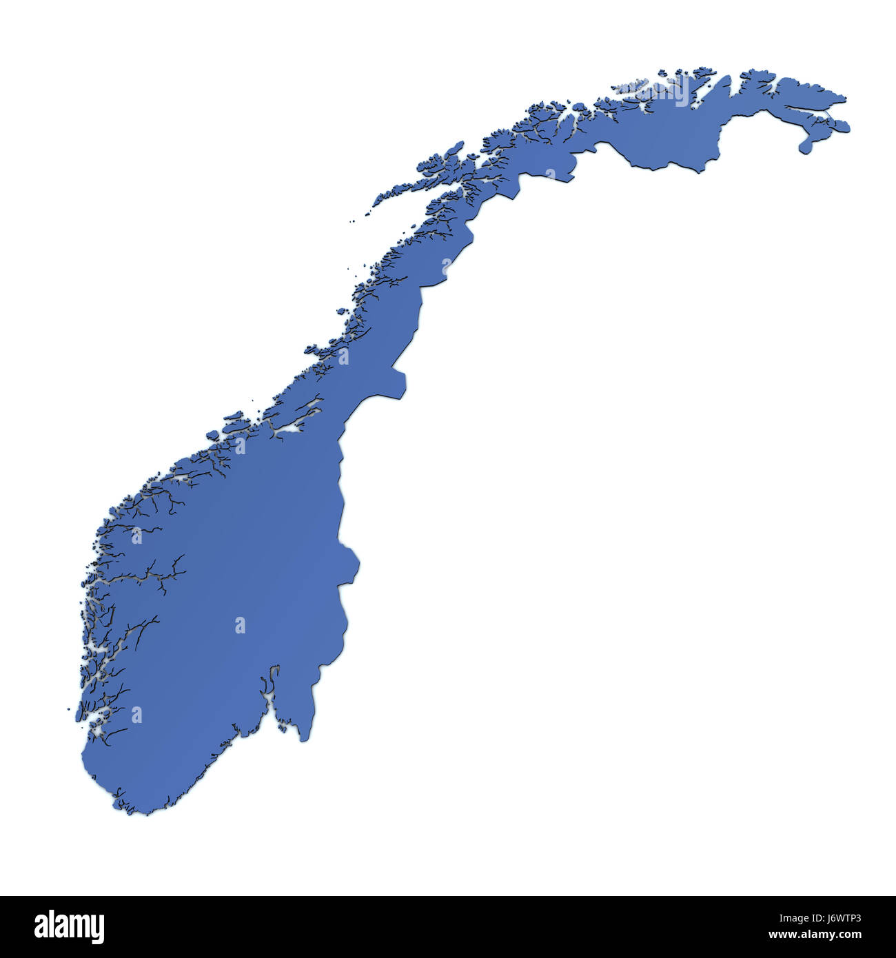 Outline map of norway Ausgeschnittene Stockfotos und -bilder - Alamy