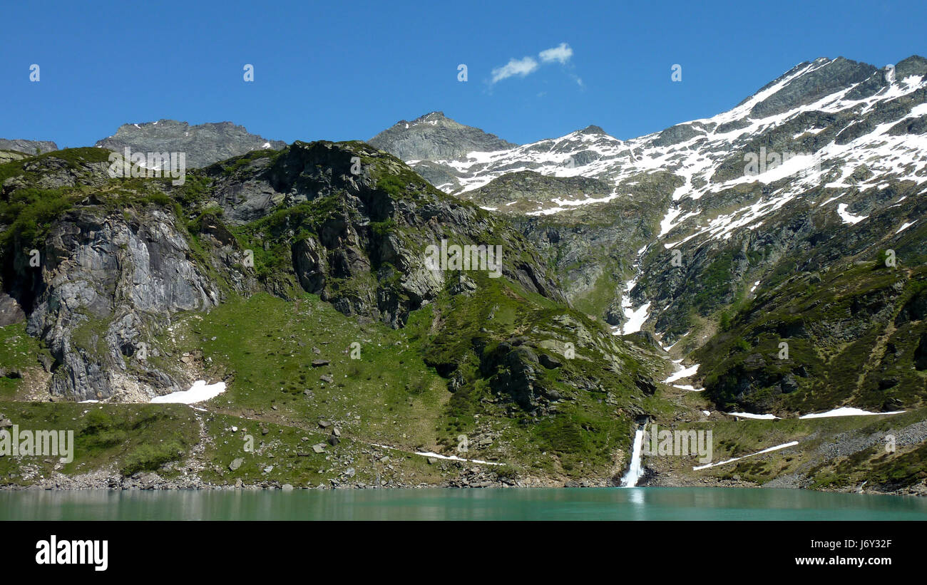Alpen der Schweiz Stausee Power Generation Tessin Süßwasser-See ...