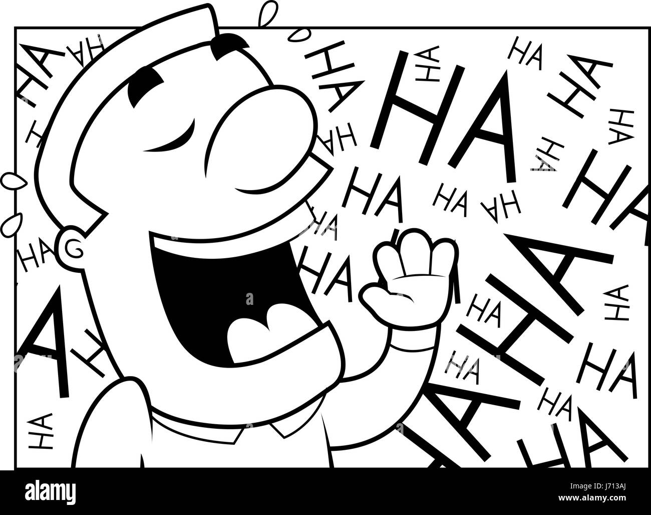 Cartoon mann lachend -Fotos und -Bildmaterial in hoher Auflösung – Alamy
