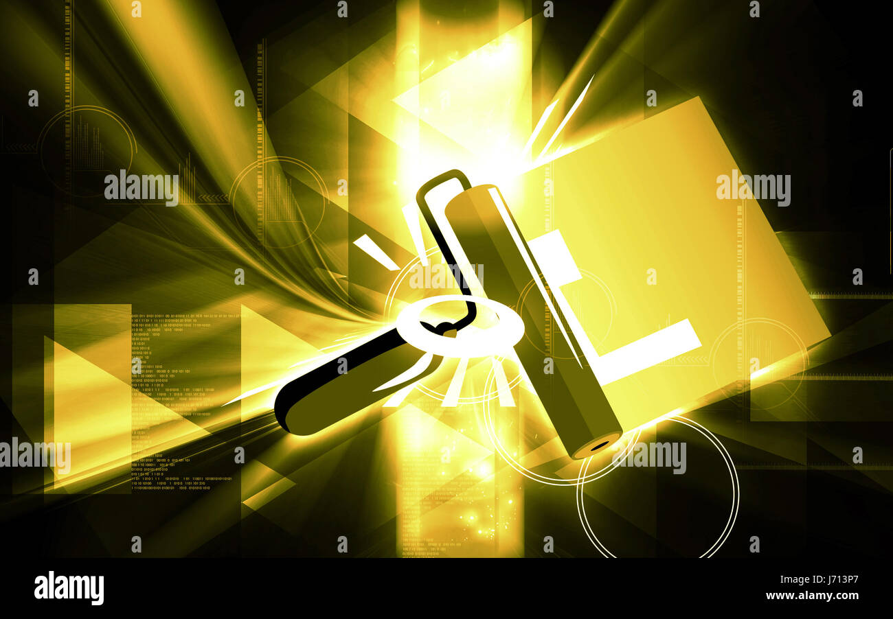 Walze Symbol Piktogramm Symbol Piktogramm Handel Symbol Malfarbe blaue ...